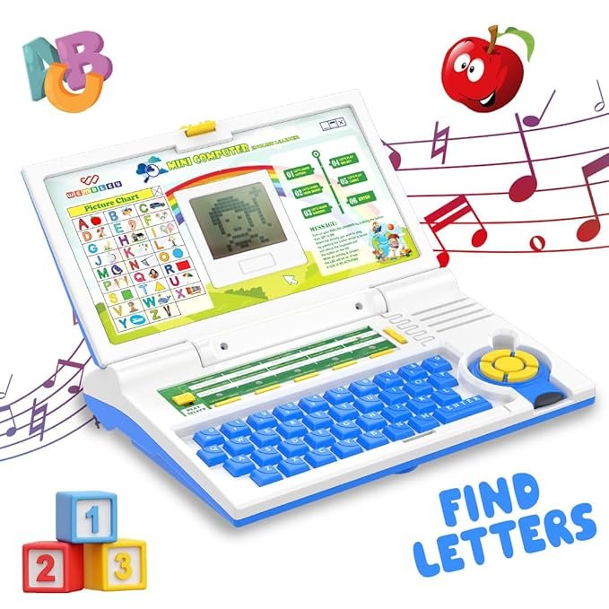 Wembley Kids Laptop Educational Computer Toys for 3+ Year Old Boy with ...